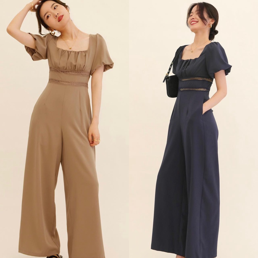 A3093 Miss M Fashion Premium Square Neck Side Pocket Embroidered Lace ...