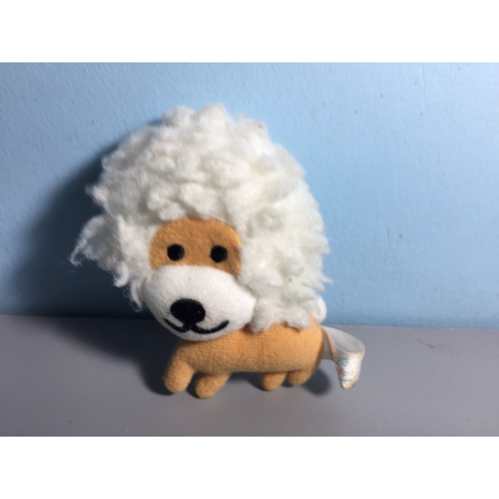 Dog with White Wig TV Cartoon Character Keychain Afro Ken Plush Toy ...