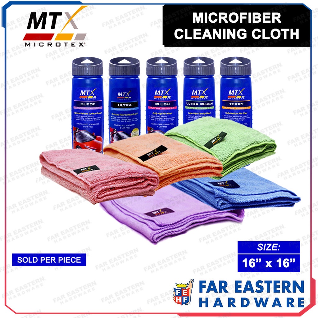 MICROTEX Microfiber Cleaning Cloth Suede | Ultra | Plush | Terry MTX ...