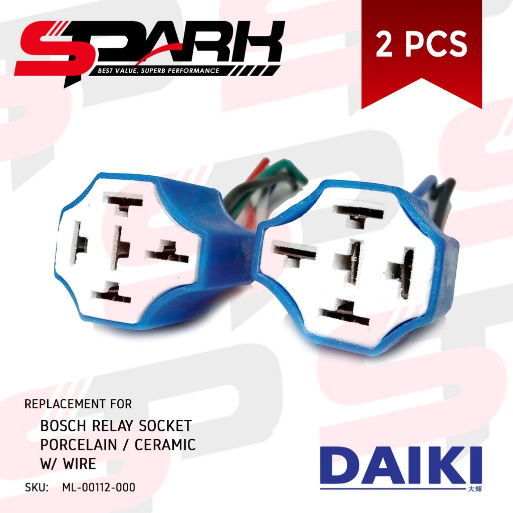 (2 PCS) 5-PIN 5P Bosch Socket Relay Horn Relay Socket Connector Plastic ...