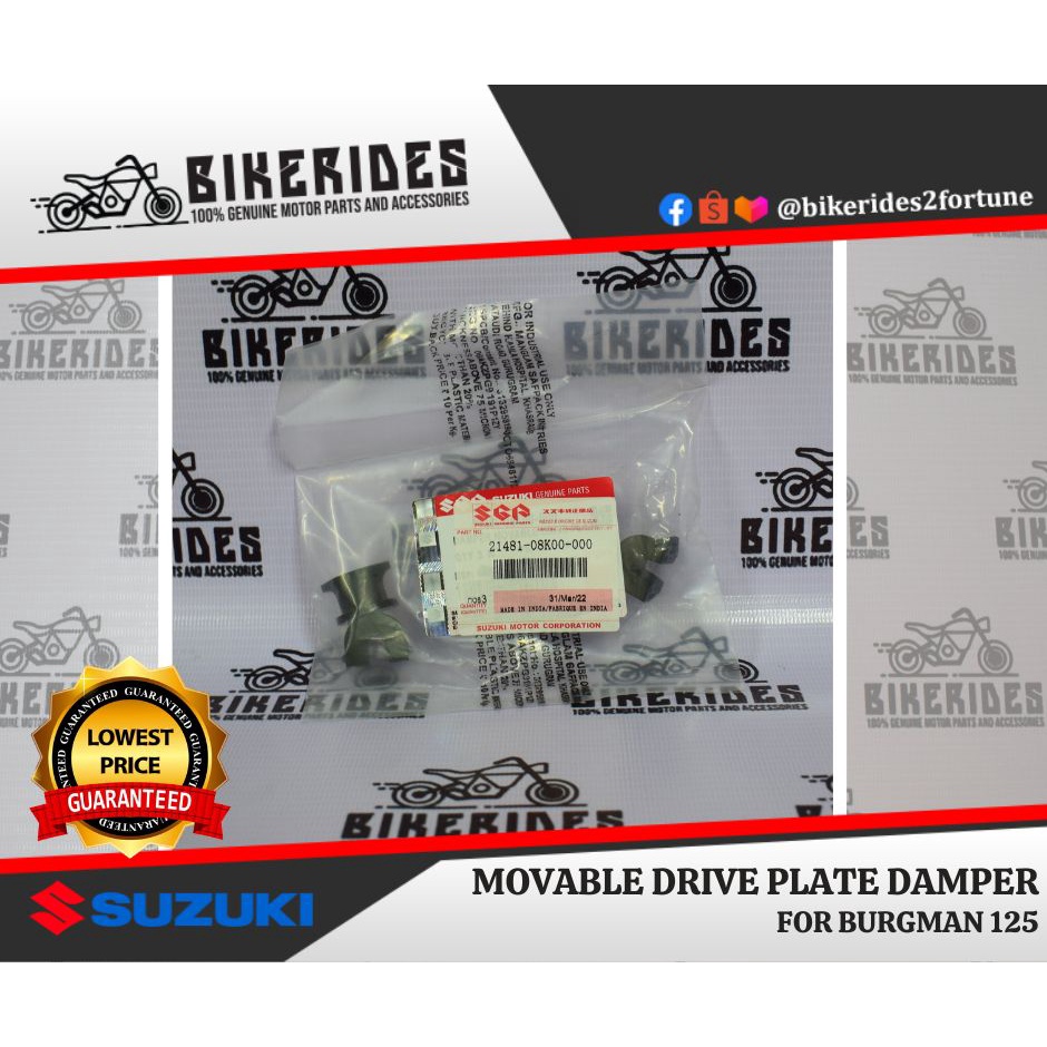 DAMPER, MOVABLE DRIVE PLATE SET *3PCS* SGP (BURGMAN 125) SUZUKI GENUINE ...