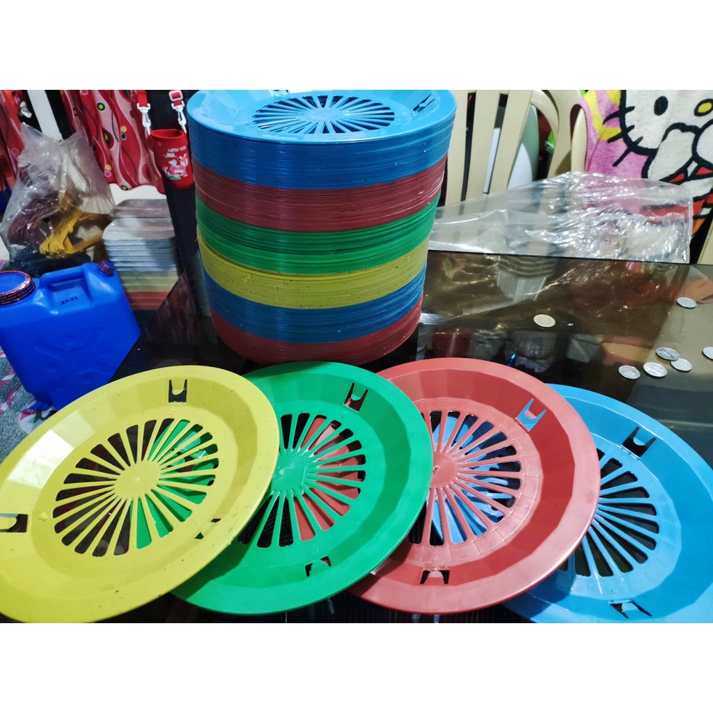12pcs COLORFUL plastic PAPER PLATE HOLDER plates | Shopee Philippines
