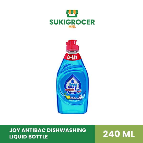 Joy Antibac Dishwashing Liquid Bottle 240ml | Shopee Philippines