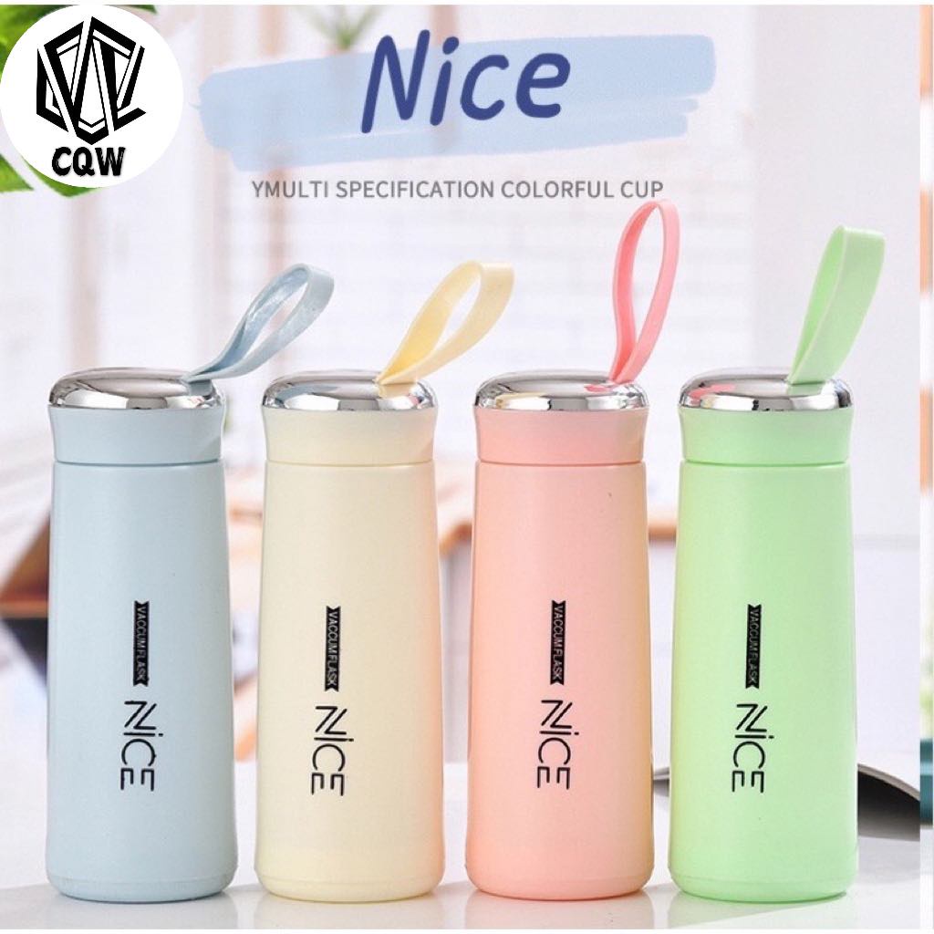CQW Nice Cup Glass Bottle Tumbler Creative Leakproof Water Cup ...