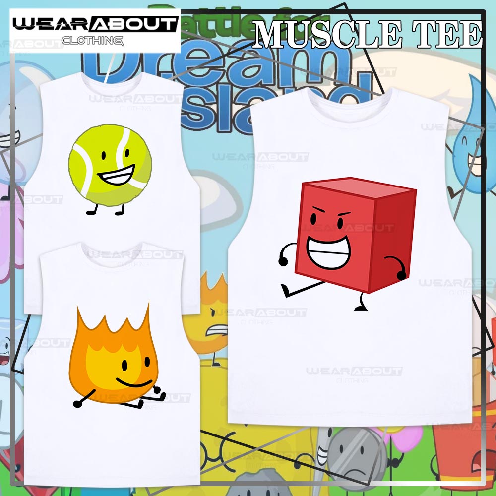 BFDI Shirt for kids and adults Muscle Tee Col3 | Shopee Philippines