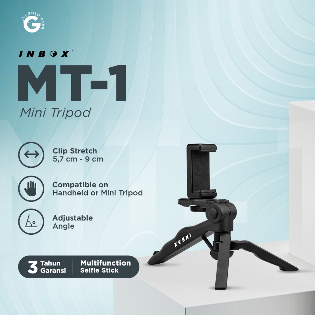 Inbox MT-1 Mini Tripod+Holder | Stabilizer Smartphone Action Cam GoPro ...