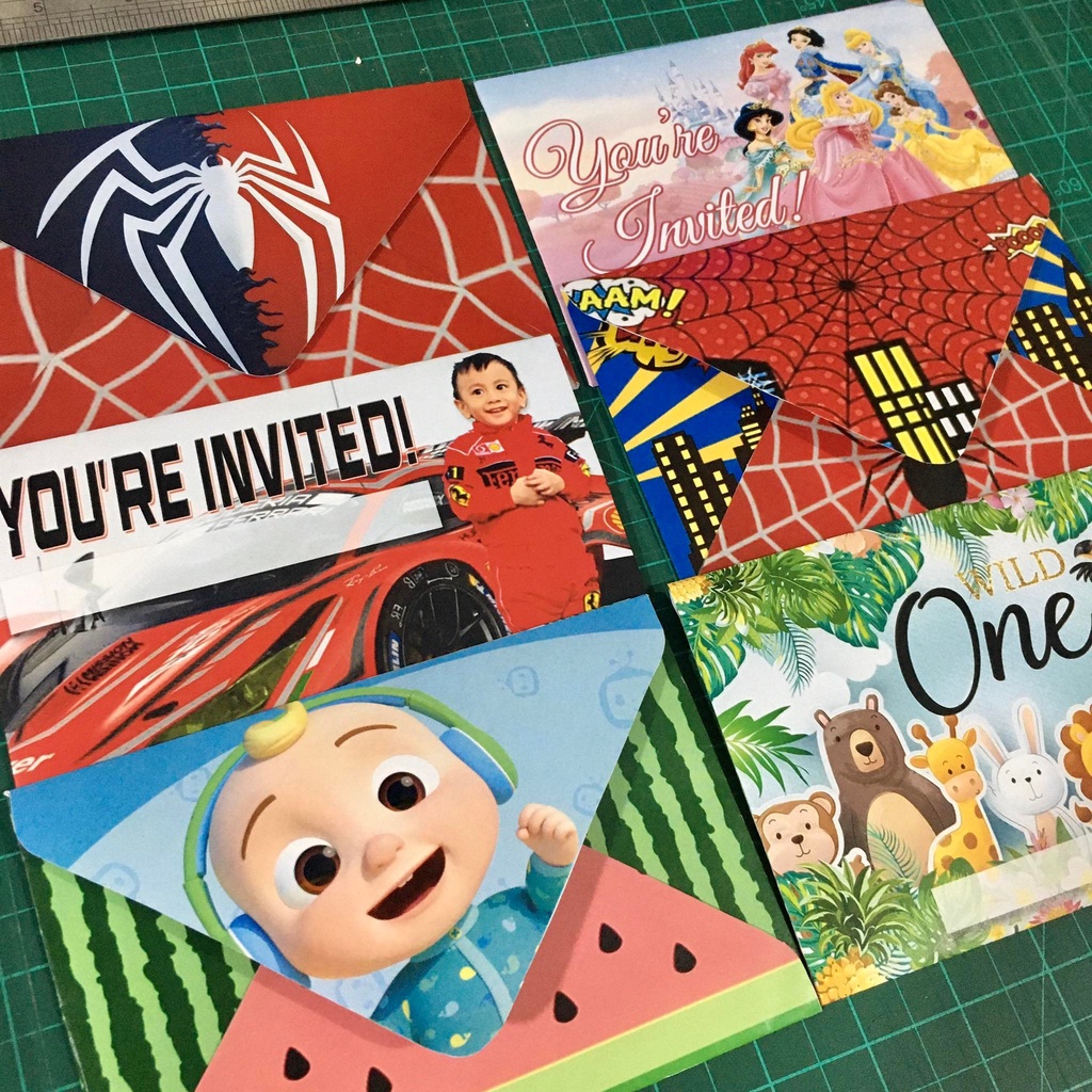 4R Size Customized Envelope / Invitation for Kids Birthday / Baptism ...