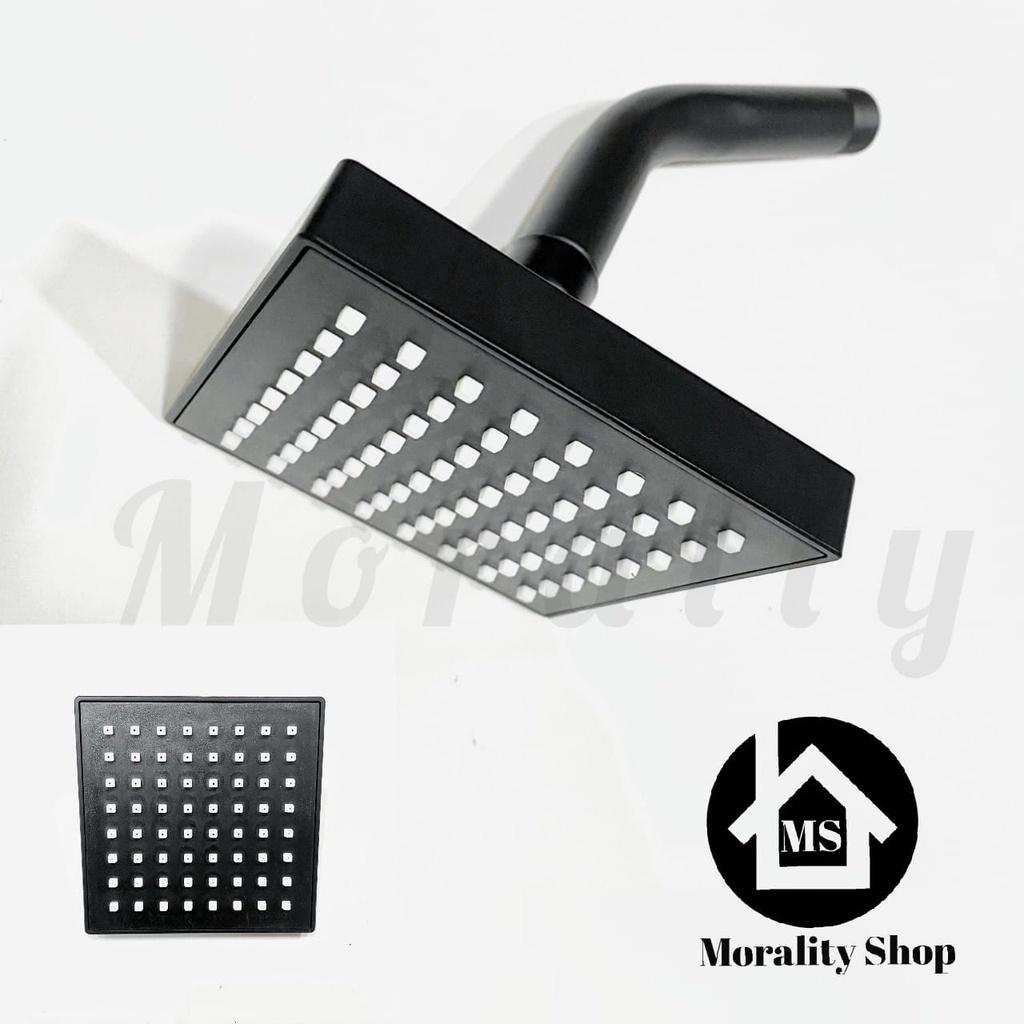 HITAM 4inch Wall Mounted Shower Black 4B Shower Shower Shower Box 10cm ...