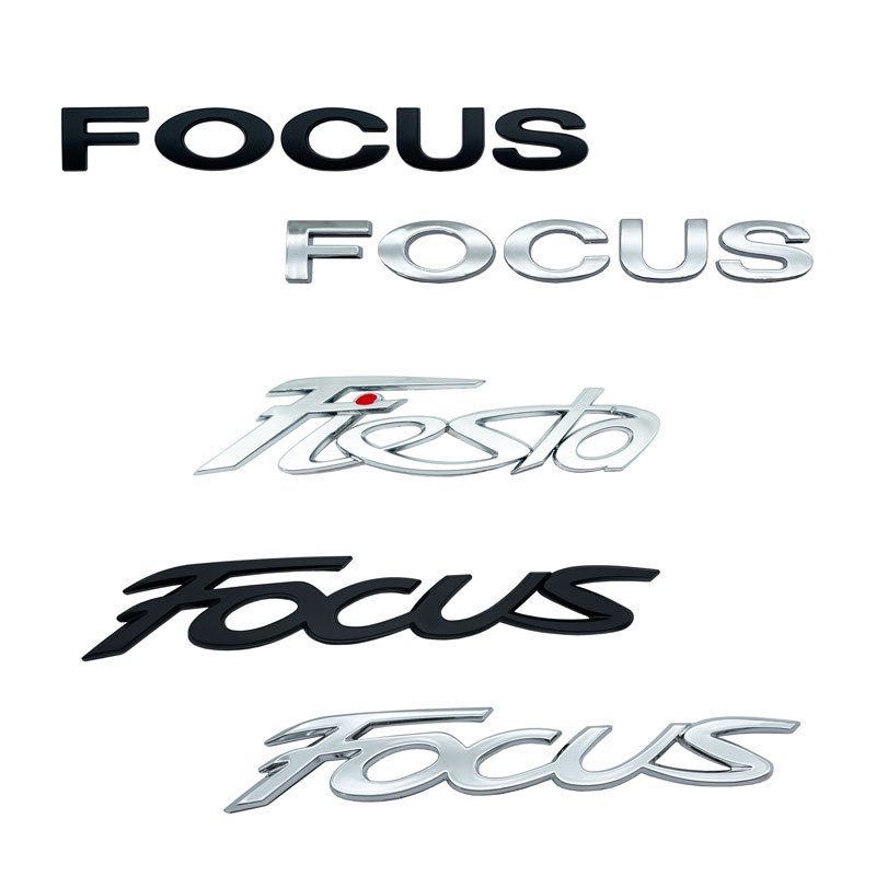 Car-Styling Metal Letter Stickers Car Trunk Body Emblem For Ford Focus ...