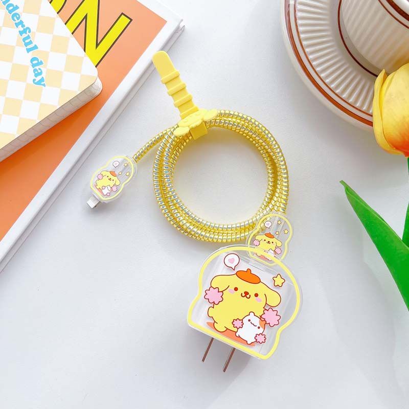 Character Charger Cable Protector Pooh Pompompurin Spongebob Pikachu ...