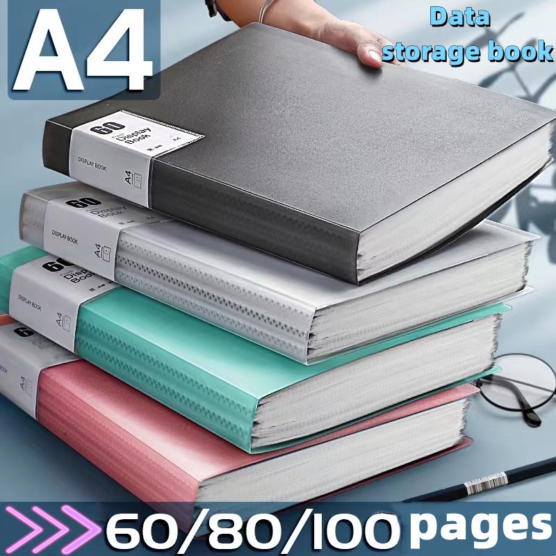 A4 Large capacity transparent folder paper storage multi-layer file ...