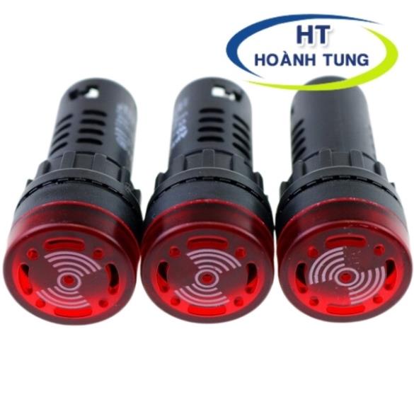 LED light with buzzer AD16-22SM alarm 22mm, voltage 24VDC, 220VAC, red ...