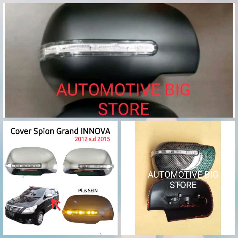 HITAM Old Innova Mirror Cover New Grand 2004 2005 2006 2007 2008 2009 ...
