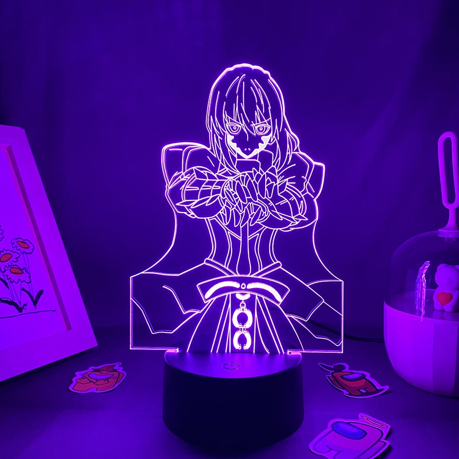 Fate Stay Night Anime Figure Saber 3D Led Neon Night Lights Kid Gift ...