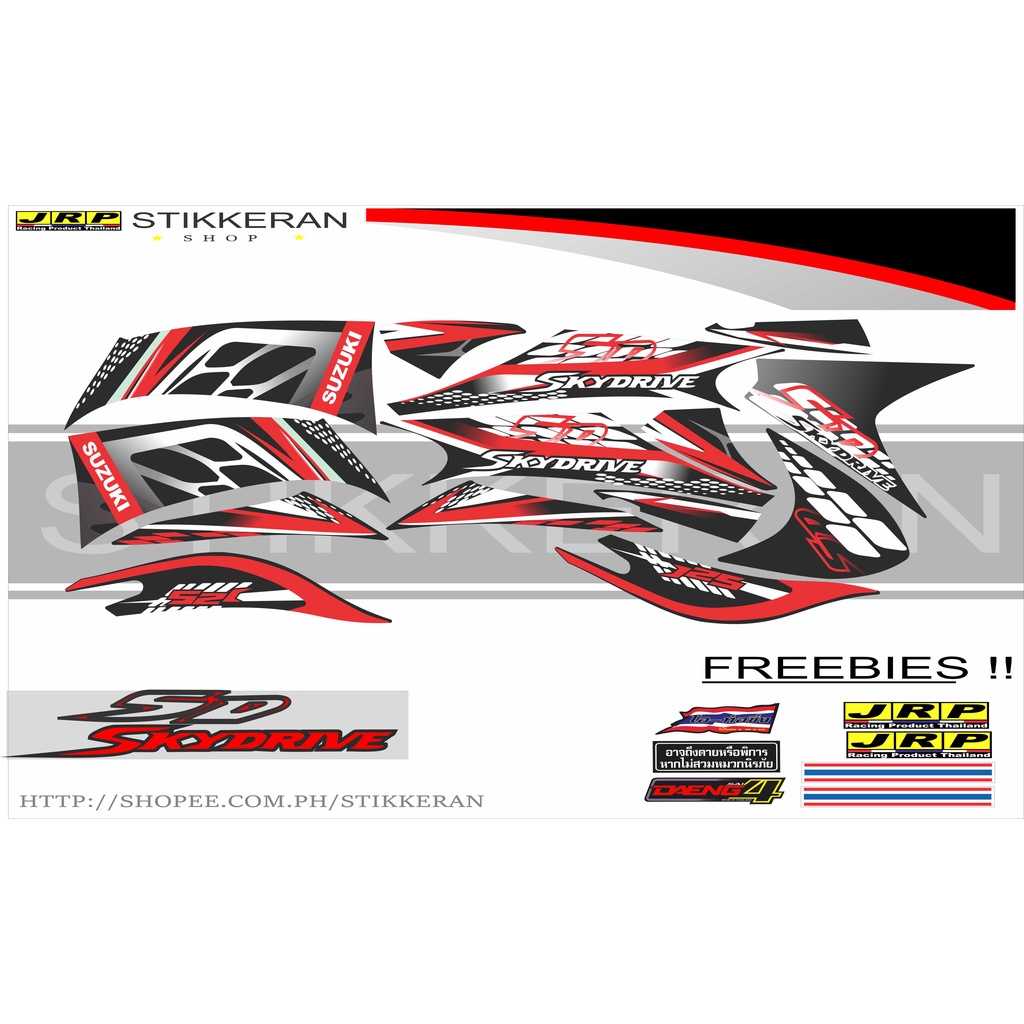 SUZUKI SKYDRIVE 125FI STOCK DECAL PREMIUM QUALITY DECALS | Shopee ...
