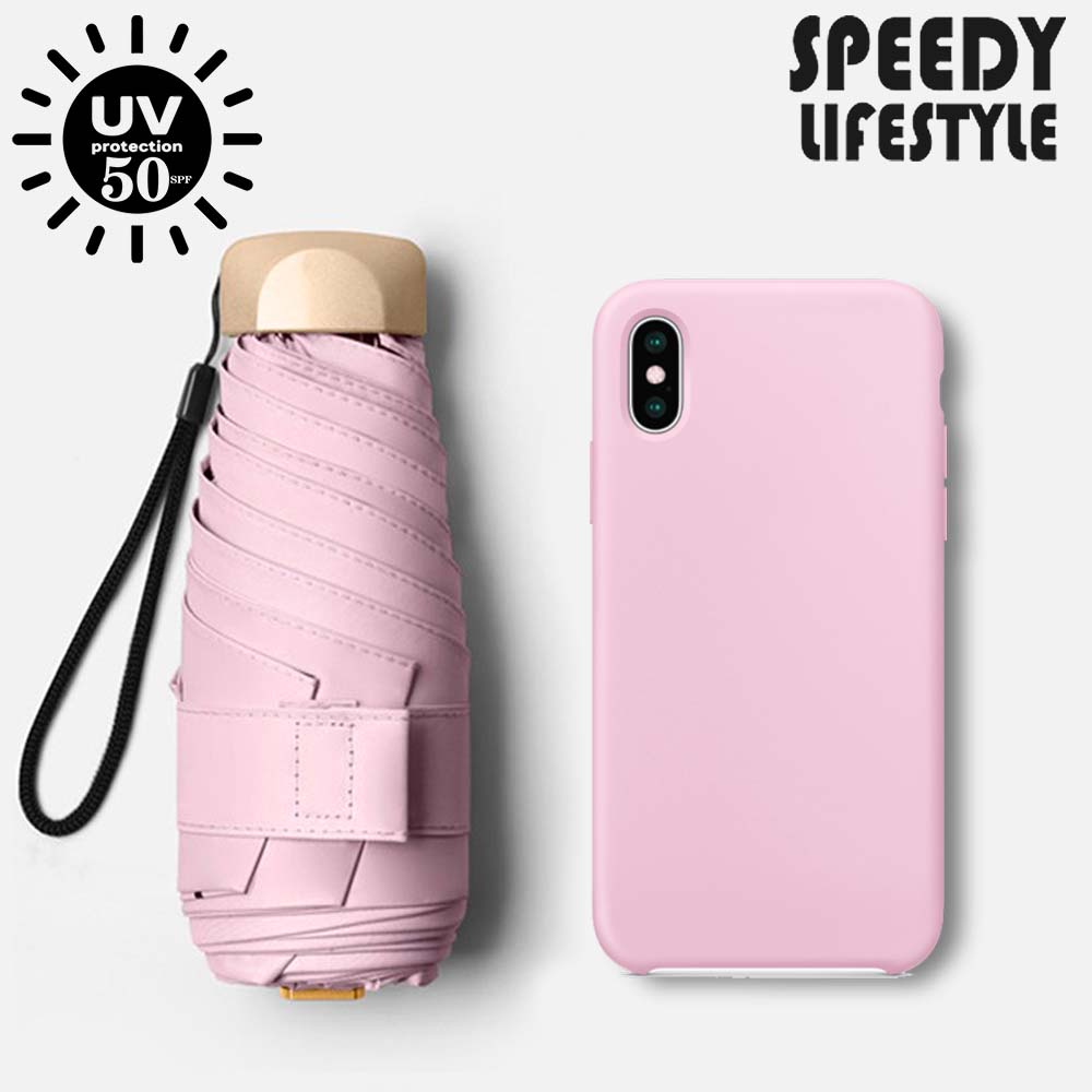 50+ Sun UV Parasol Super Mini Light Umbrella Ultraviolet Protection ...