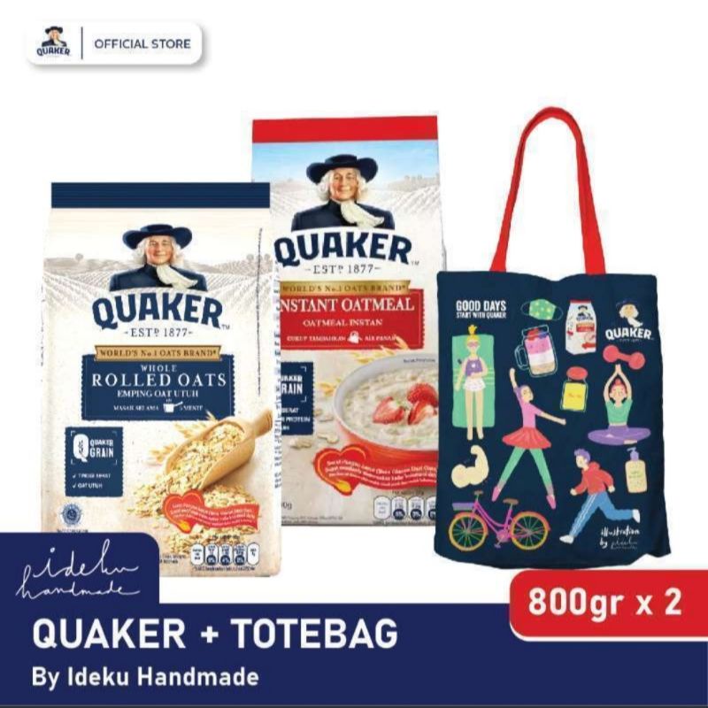 Quaker Instant Oatmeal 800gr Rolled Oats 800g Oat Meal 800gram 800gr g ...