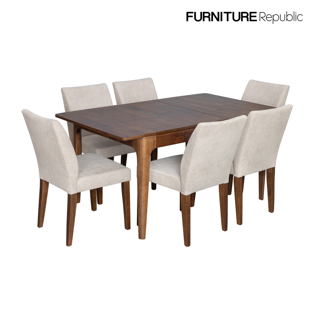 Dining Set 6-Seater Extendable Table 300029 | Shopee Philippines