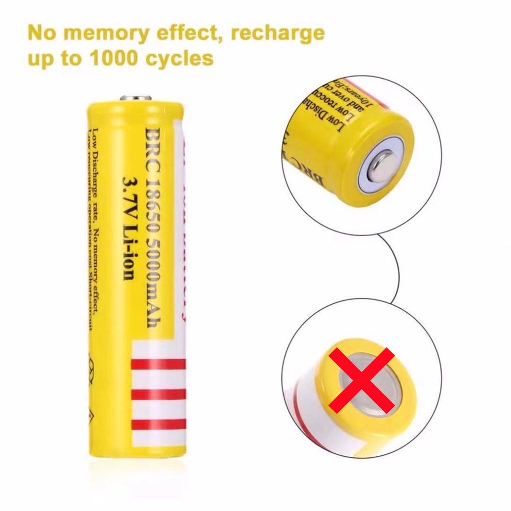 18650 2200mah rechargeable lithium battery positive bump | Shopee ...