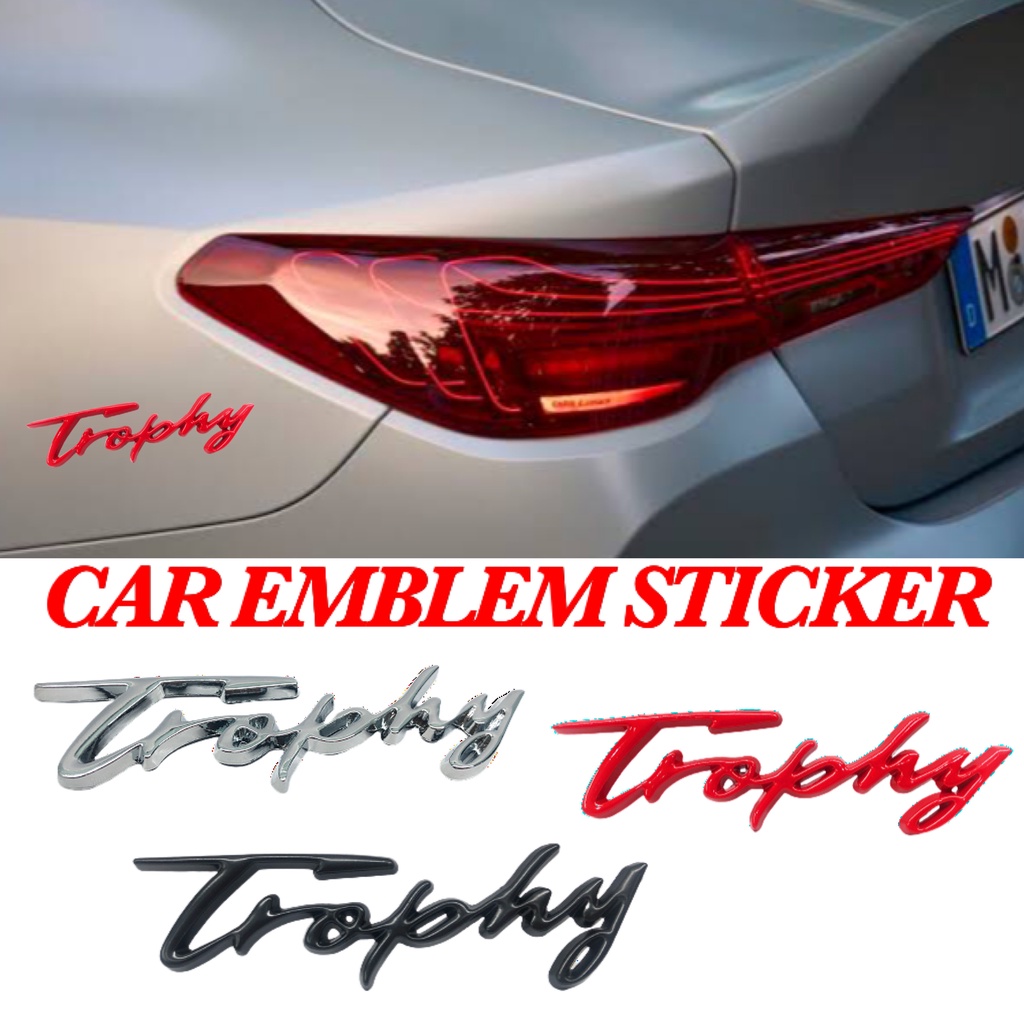 COS 1pcs Trophy Car Emblem Sticker Badge (Good Quality) | Shopee ...