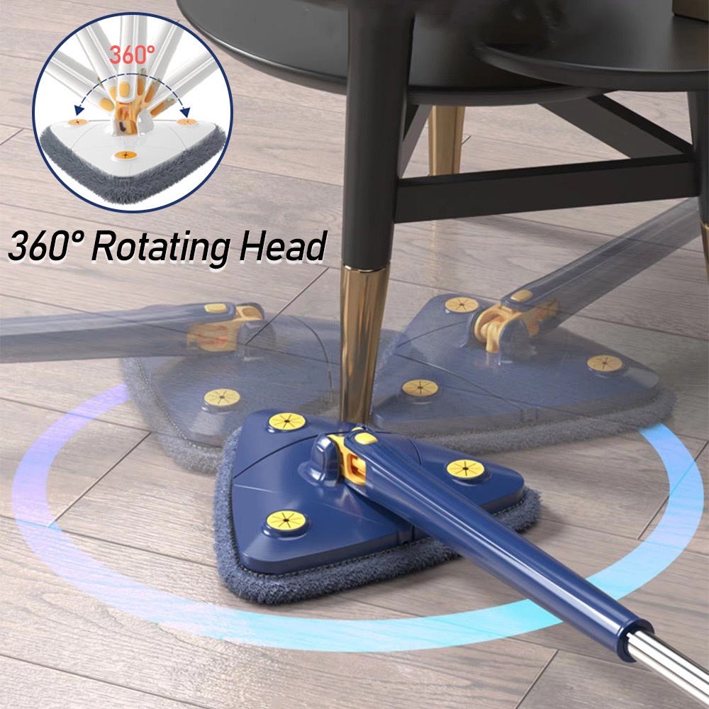 360 Spin Mop Floor mop Self Wash Triangle Mop Rotatable Cleaning Mop ...