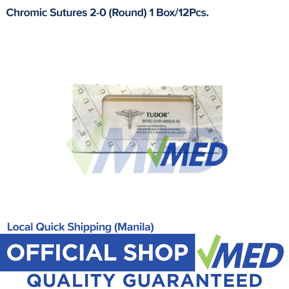 VMED Chromic Sutures 2-0 (Round) 1 Box/12Pcs. | Shopee Philippines