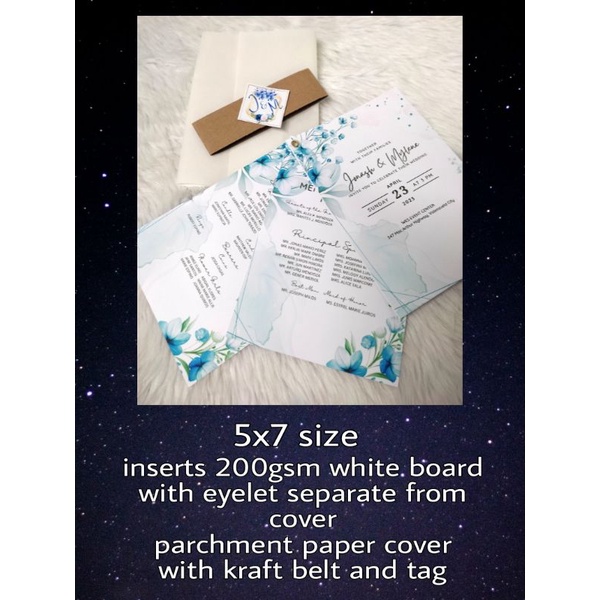 Personalized Wedding Invitation Set ( Complete) PART3 | Shopee Philippines