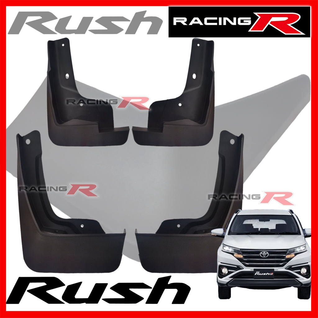 Toyota Rush 2018 to 2024 Mudguard (WK) w/ 8PCS SCREWS Mud Flaps Splash ...
