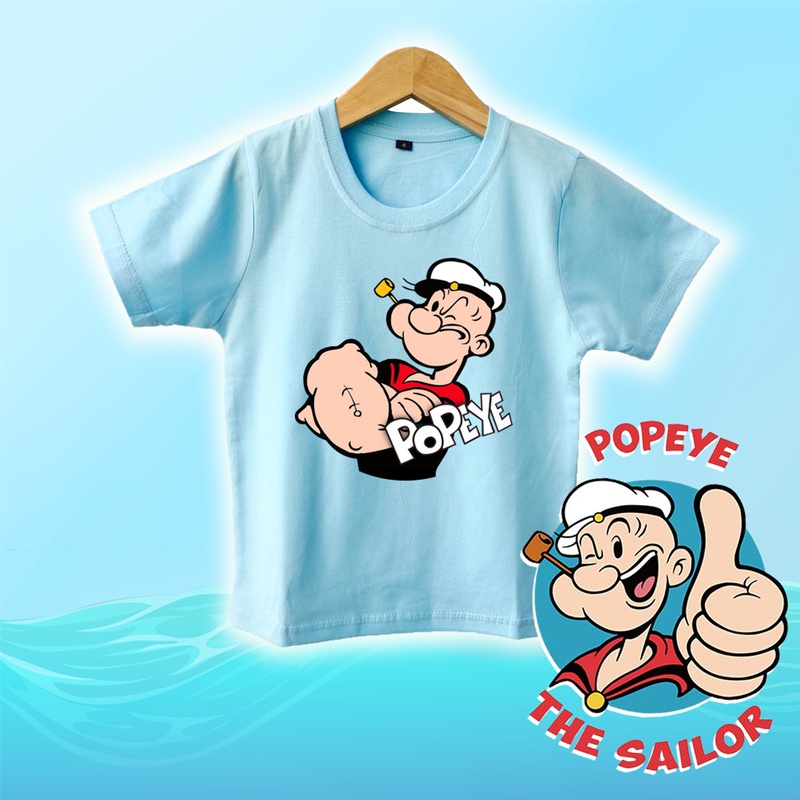 Popeye Muscle Kids T-Shirt | Shopee Philippines