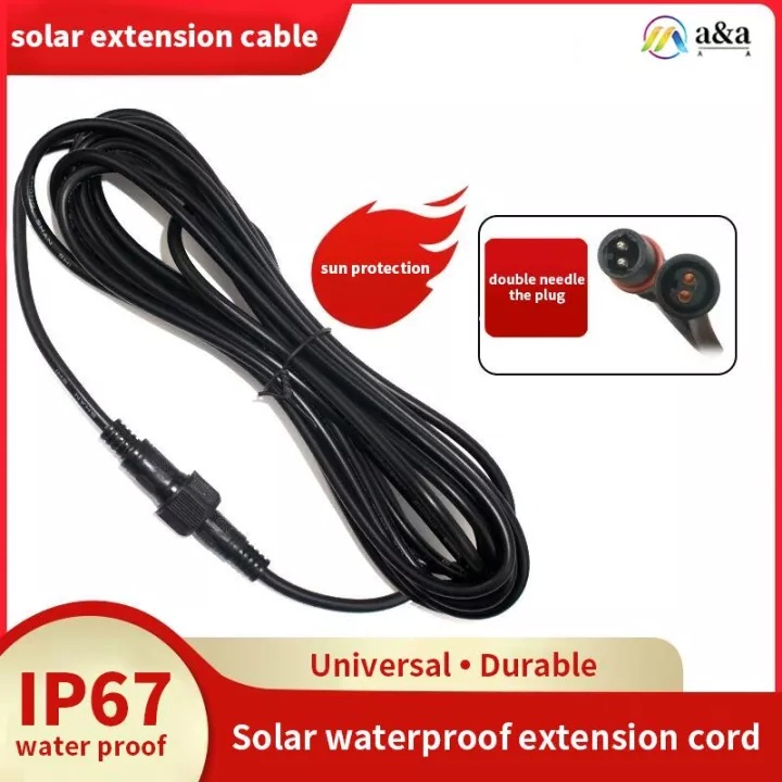 5M Extension Cable solar lights cable DC Cable Double Core Cable 5m ...