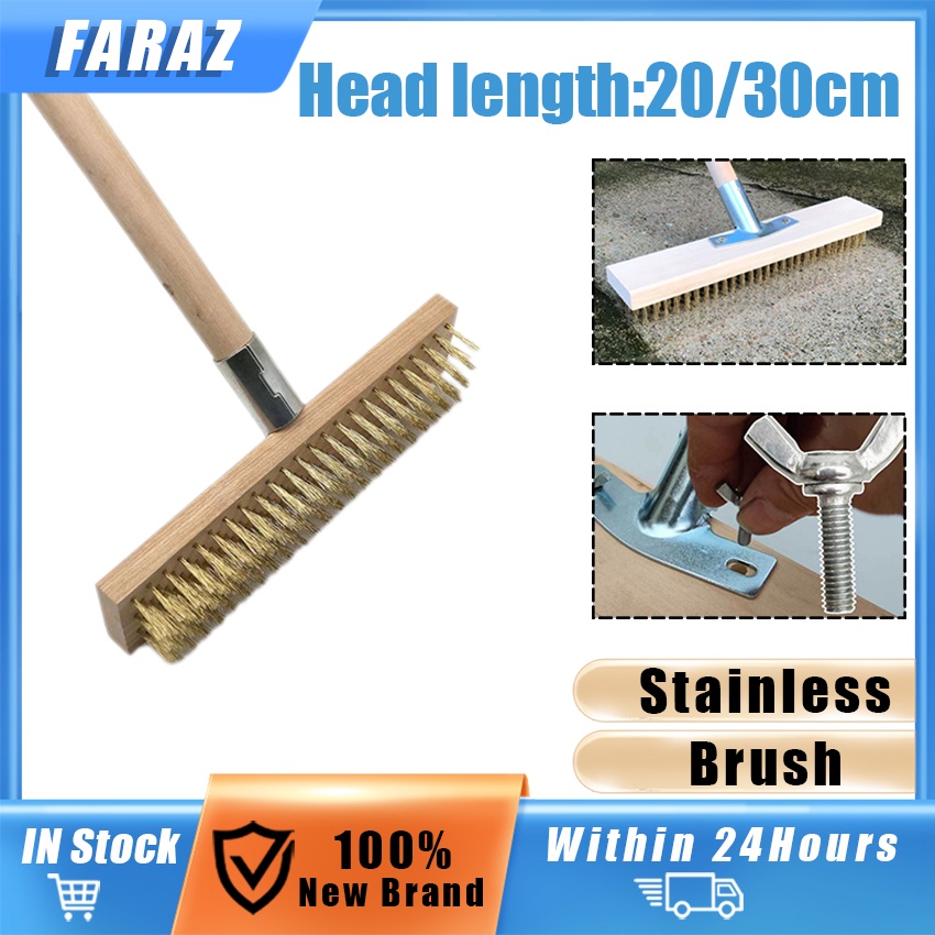 20/30cm Steel brush for Floor with long handle for Washing Windows ...