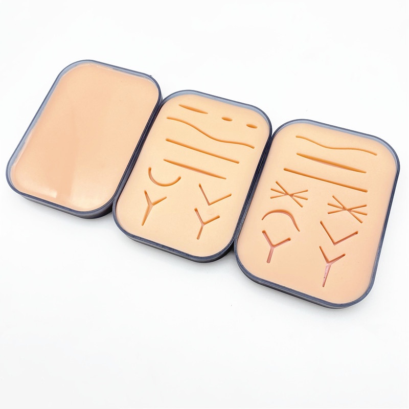 Wound silicone suture pad Suturing Training Pad Human Traumatic Skin ...