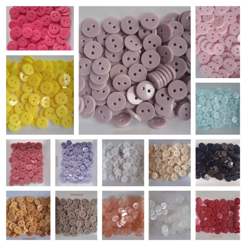 144 pcs 2 hole buttons, 11mm diameter/school uniform buttons/2 hole ...