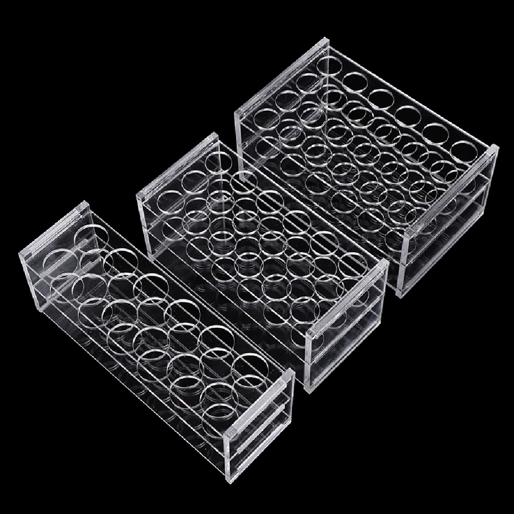 IGO Plastic Clear Centrifugal Test Tubing Rack Holder School Supply Lab ...