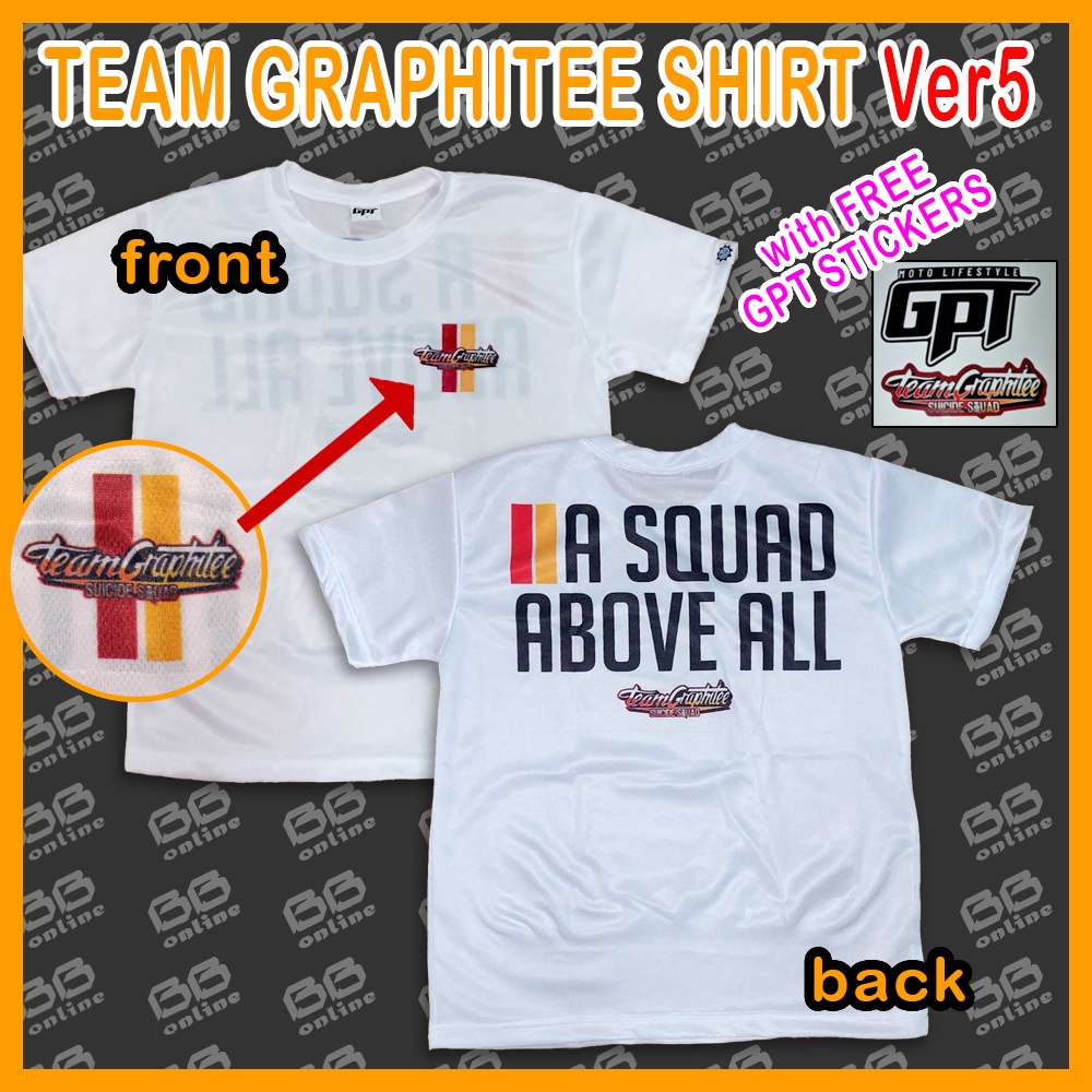 Team Graphitee Ver4 and Ver5 Shirt | Shopee Philippines
