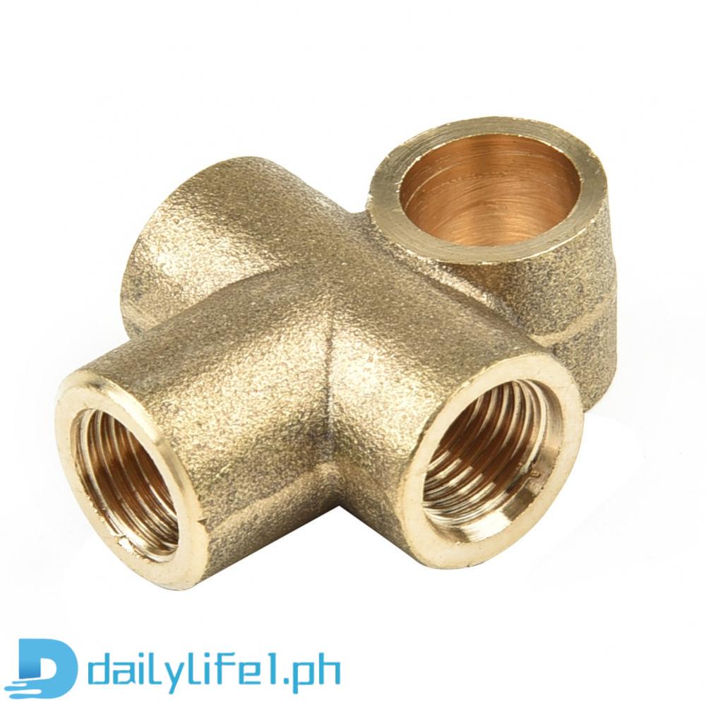 Brake Line Pipe Brass T 3Way Female-Fitting Connector Splitter M10x1 ...