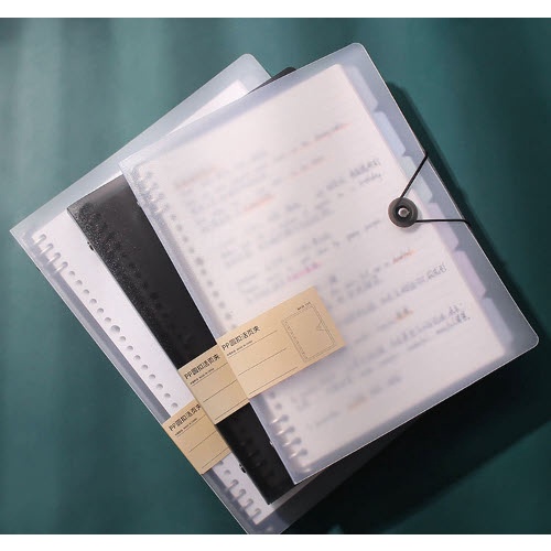 Chic Minimalist Home Refillable Loose Leaf Notebook Binder with Hard ...