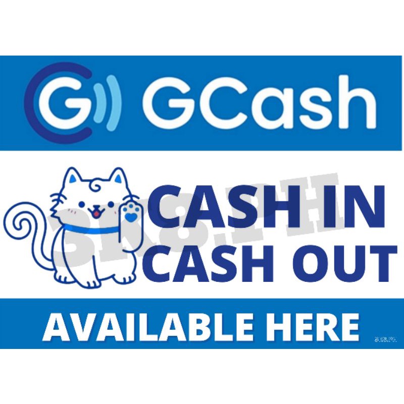 GCASH LAMINATED, SINTRA BOARD OR WATERPROOF STICKER SIGNAGE | Shopee ...