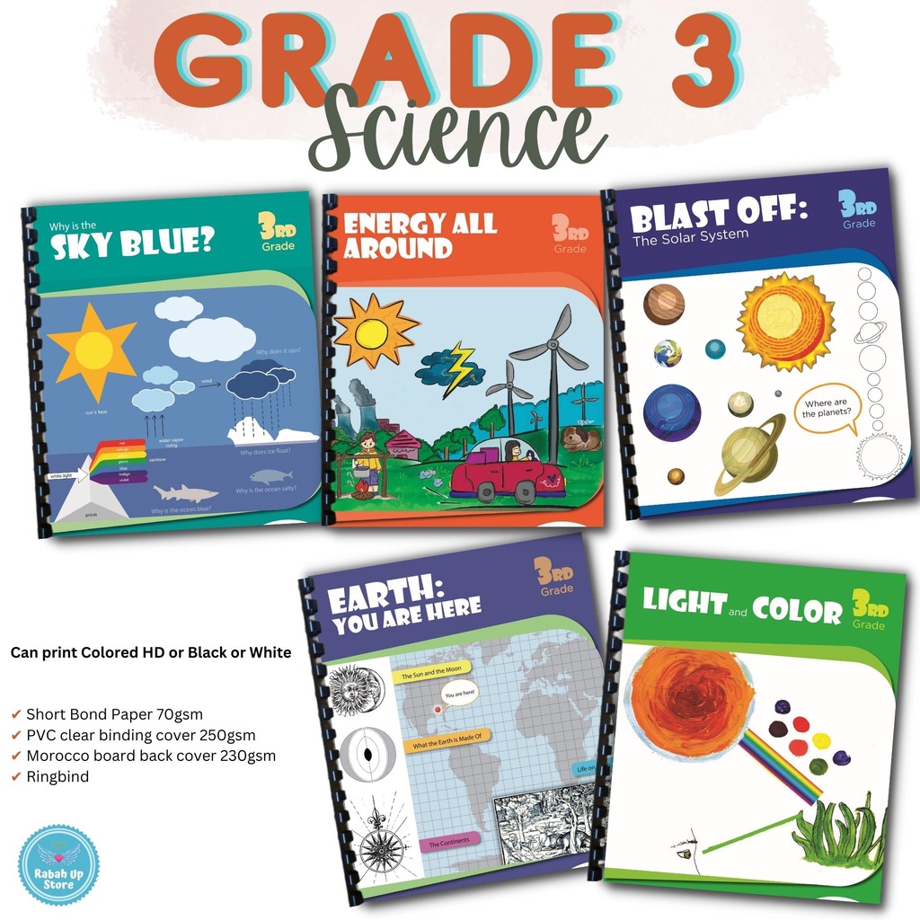 GRADE 3 (SCIENCE) Activity Workbook Worksheet Homeschool Learning ...