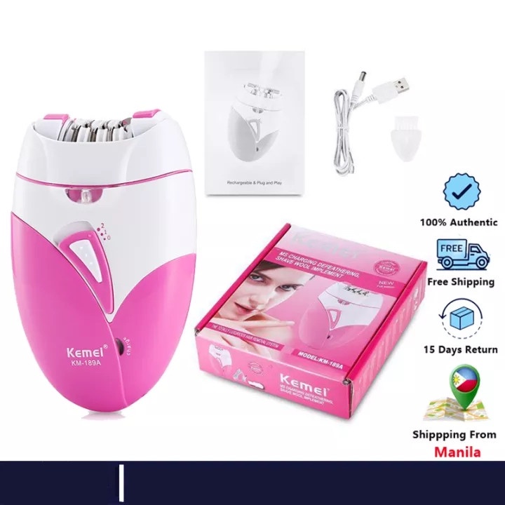Rechargable Electric Epilator Woman Cordless Hair Removal Depilator ...