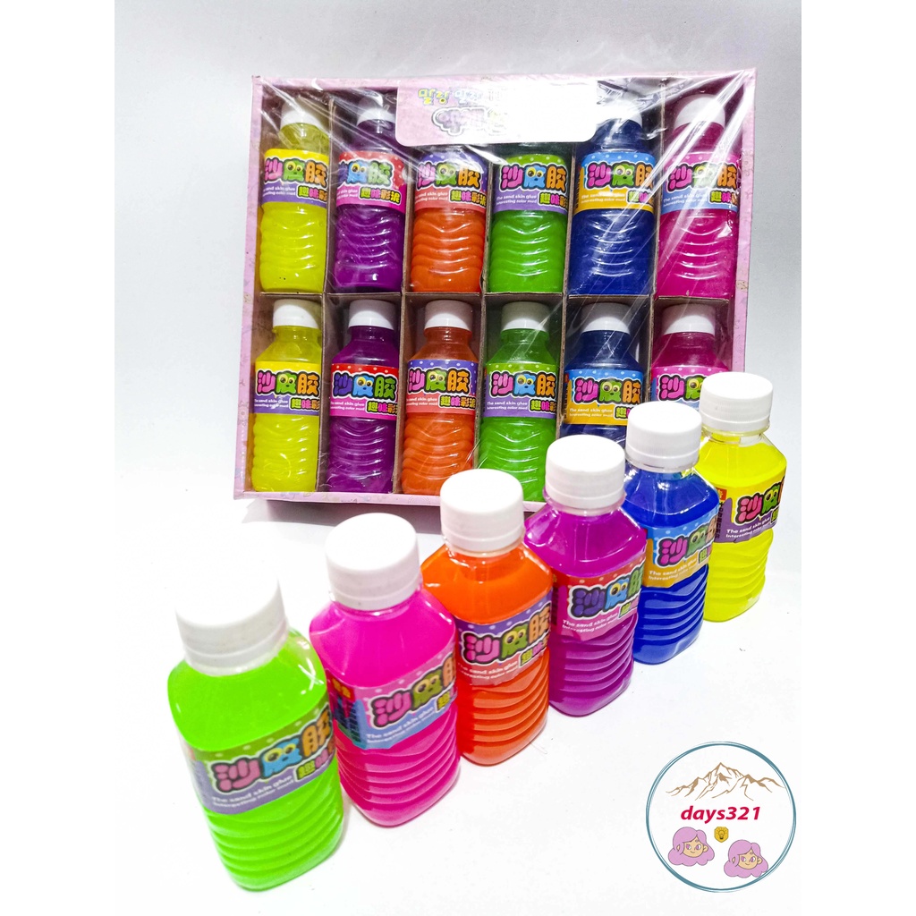 Liquid Slime soft drink bottle 200ML 11 beautiful colors squishy Slime ...