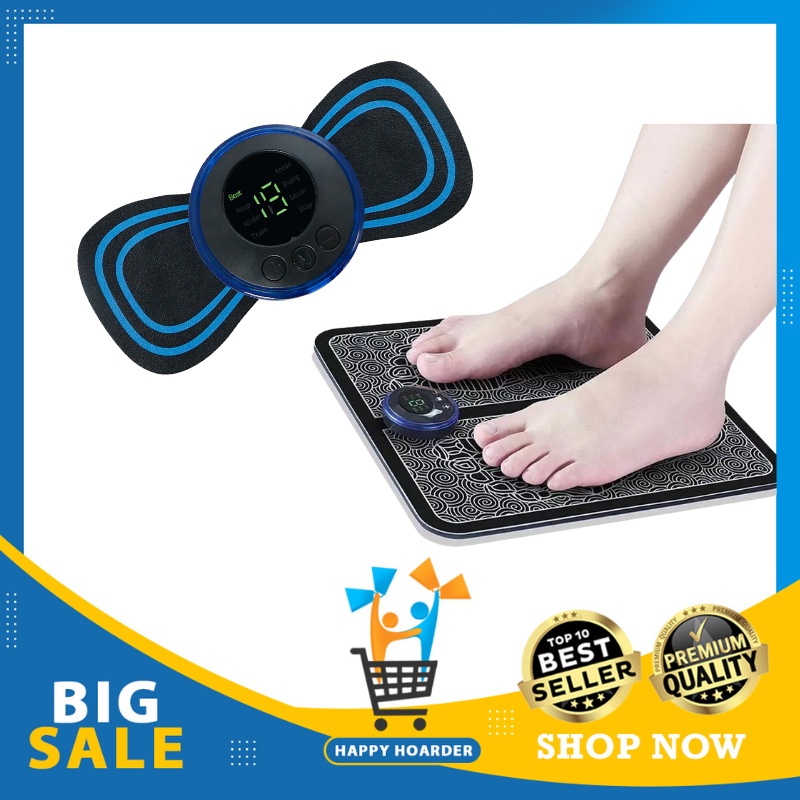 Foot Massager Pad Pes Muscle Electric EMS Health Relax Physiotherapy ...