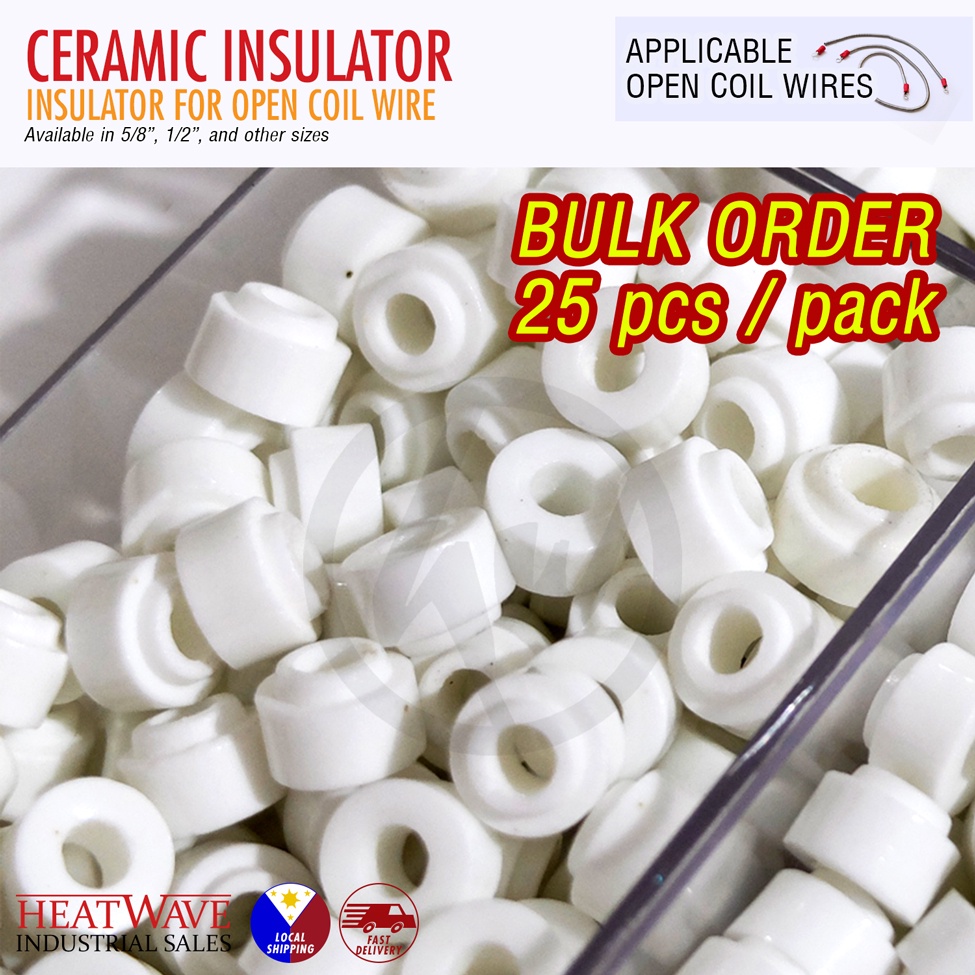 Ceramic Insulator 25pcs Set for 1/2 and 5/8 BULK ORDER | Shopee Philippines