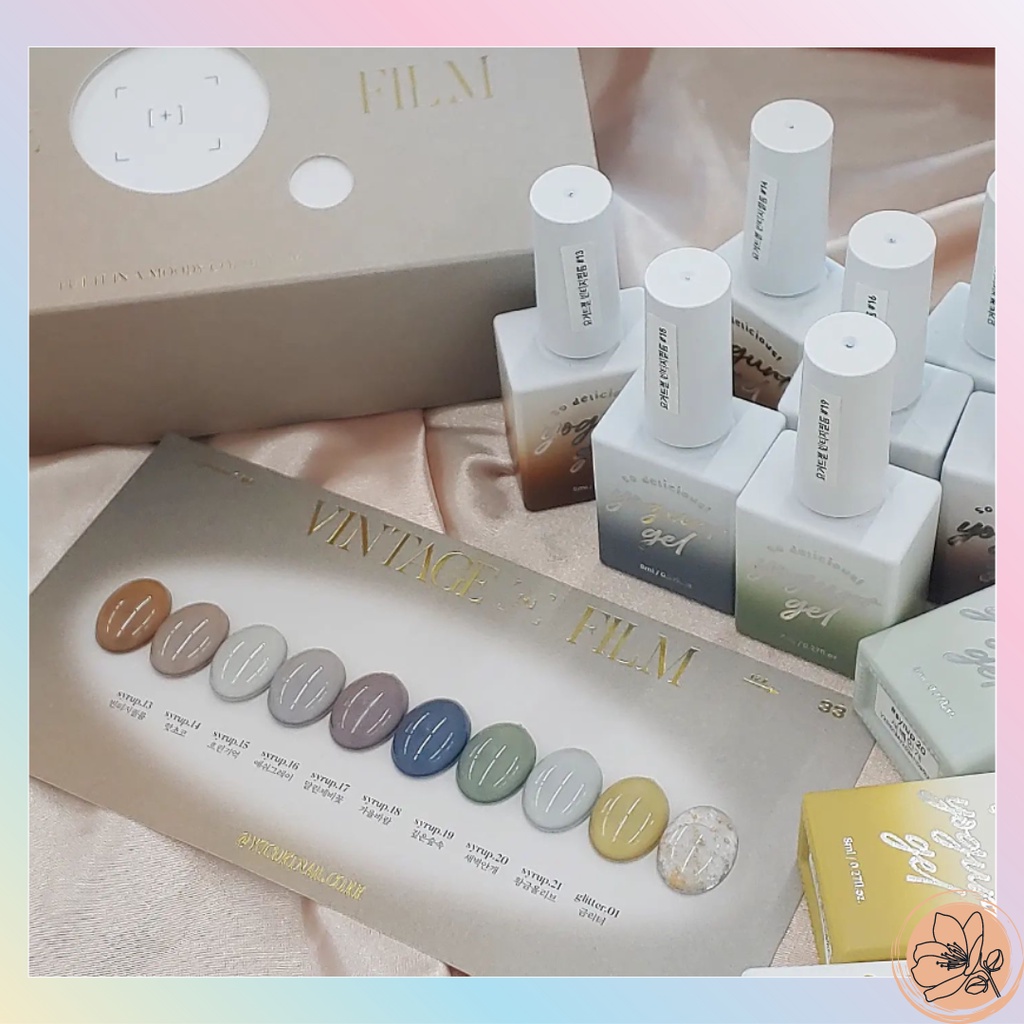 Yogurt Gel x Vintage Film Syrup Gel 10 Color Gel Nail | Shopee Philippines