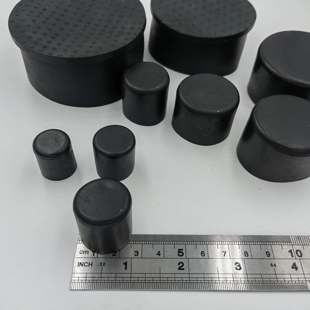 Table and chair leg cover black rubber footing rubber PVC tips L-angle ...