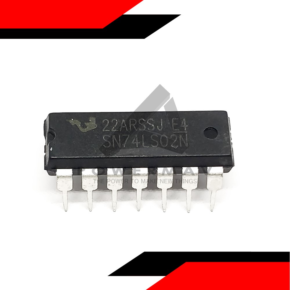 original 74ls02 NOR Gate dip ic dip14 sn74ls02n sn74ls02 7402 QUADRUPLE TWO INPUT NOR GATE ...