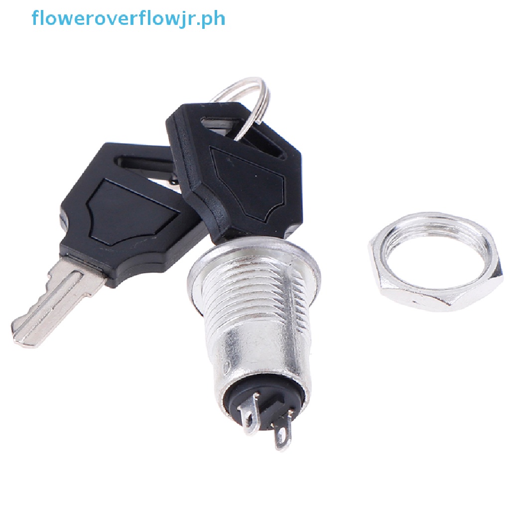FLJR 1pc 12mm Mini Key Switch ON/OFF Lock Switch KS-02 KS02 Electronic Switch 3A 250V HOT ...
