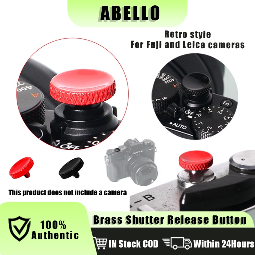 Concave Knurled design Camera Shutter Button Bright Red/Matte black for FujiXT30 T20 10 XT4 3 2 ...