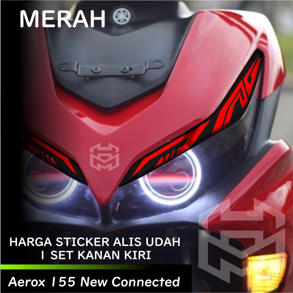 Aerox 155 Eyebrow STICKER NEW CONNECTED MOTIF 01 | Shopee Philippines