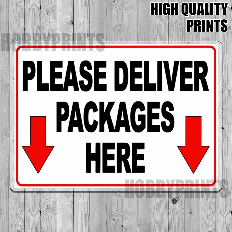 Delivery Area Laminated Signages Sign | Shopee Philippines